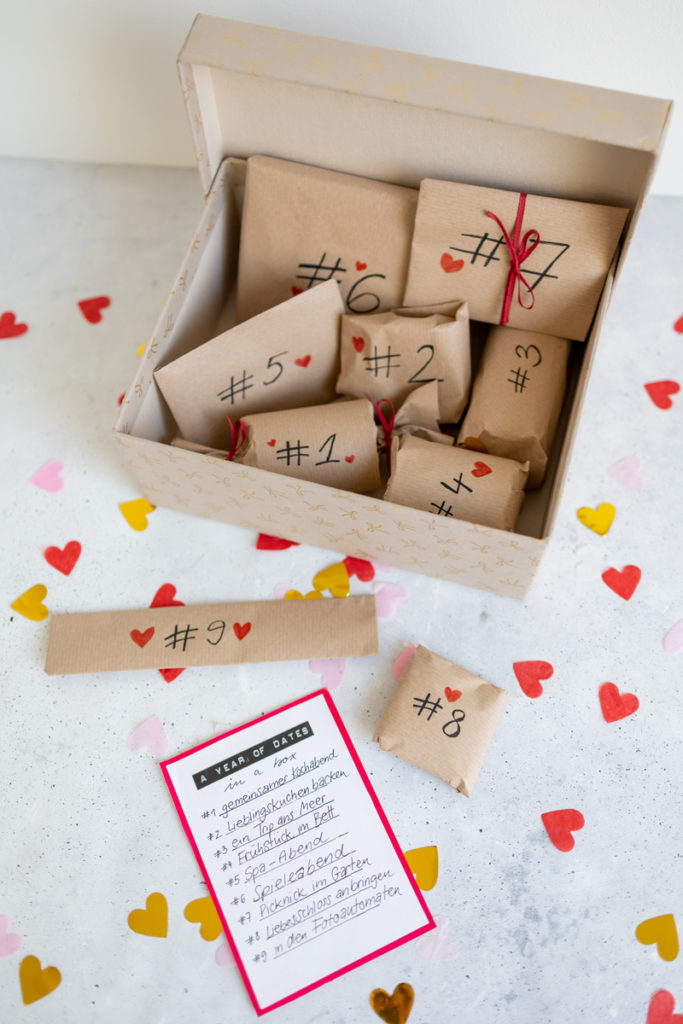Date Box Ideen: A Year of Dates in a Box - TRYTRYTRY