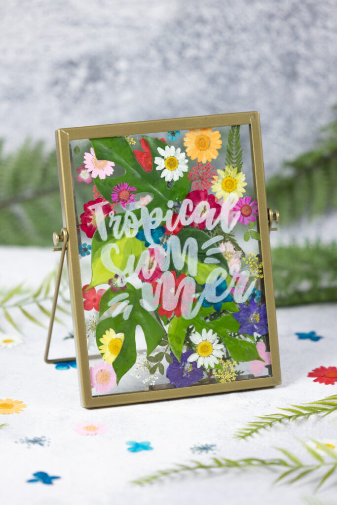 DIY Sommerdeko: Tropical Summer Bilderrahmen