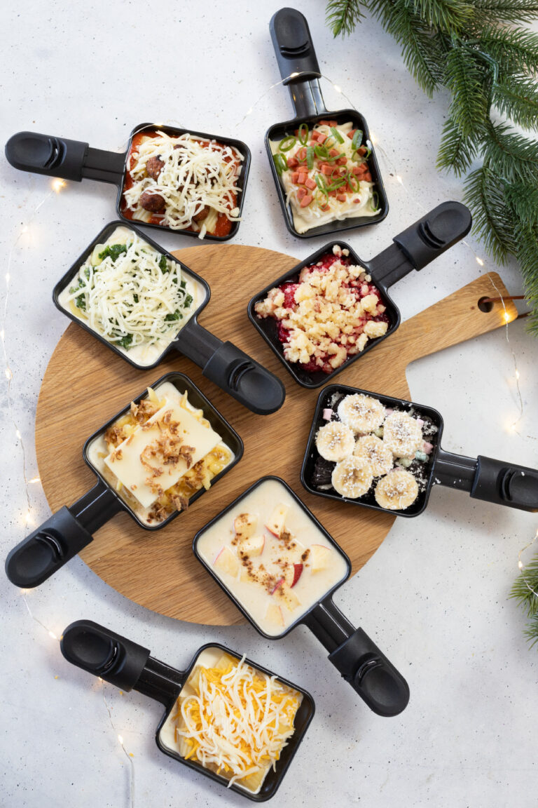8 Raclette Pfännchen Ideen & Rezepte für Silvester & Weihnachten