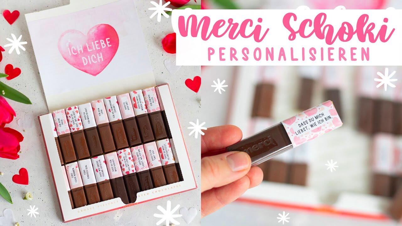 Merci Geschenk: Schokolade personalisieren