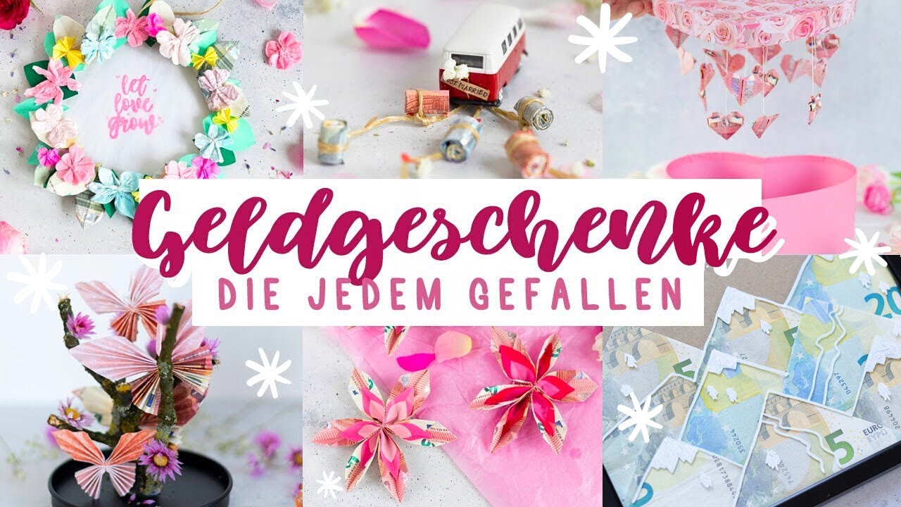 Geldgeschenk Verpackung: Berge aus Geld falten (for the next adventure)